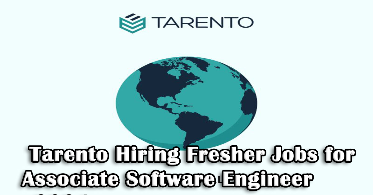 Tarento Jobs for Freshers 2024 for Associate Software Engineer